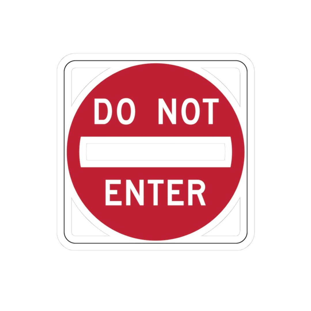 Do Not Enter Stickers - Etsy