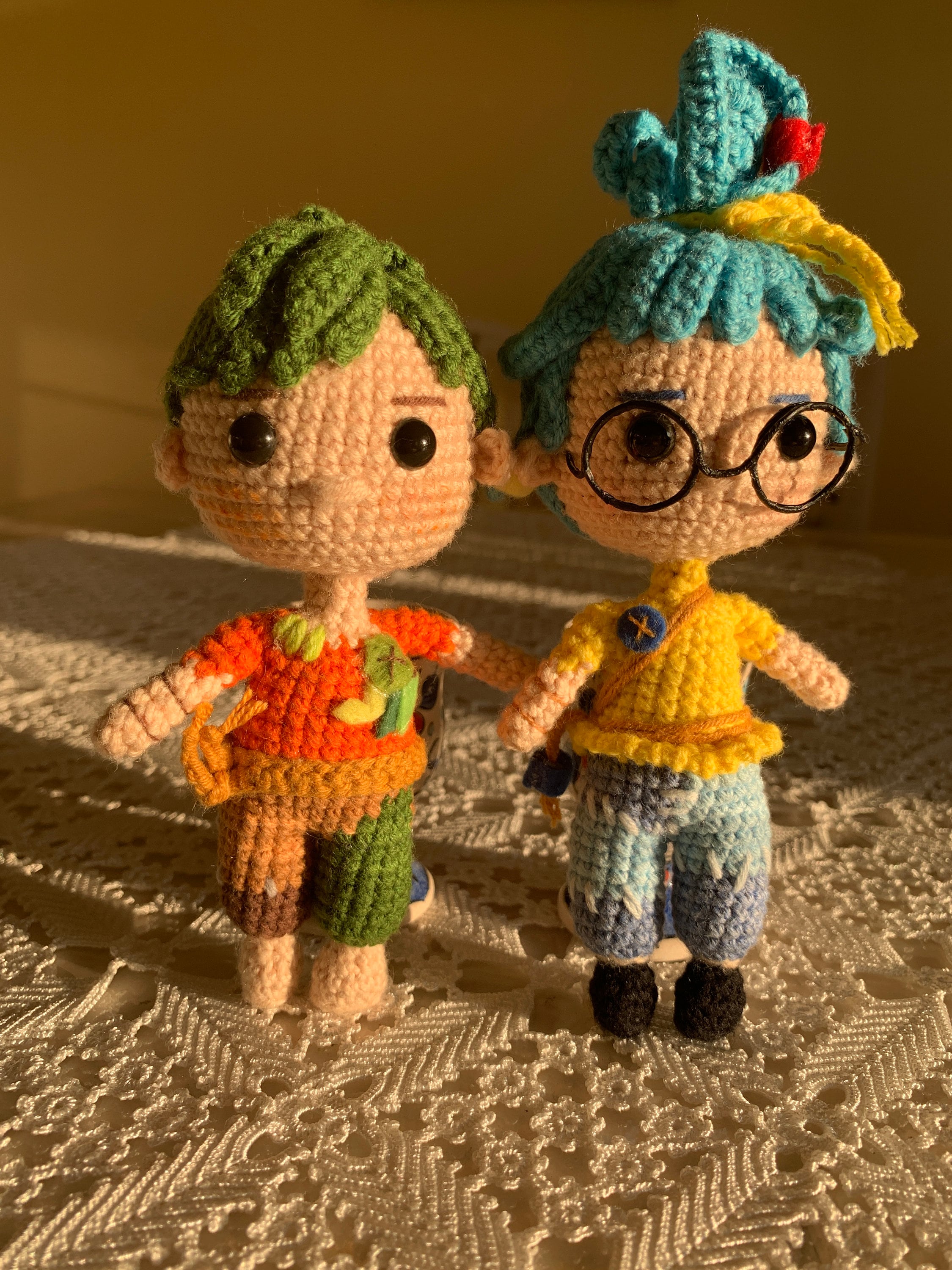 It Takes Two May and Cody Crochet Dolls - Etsy