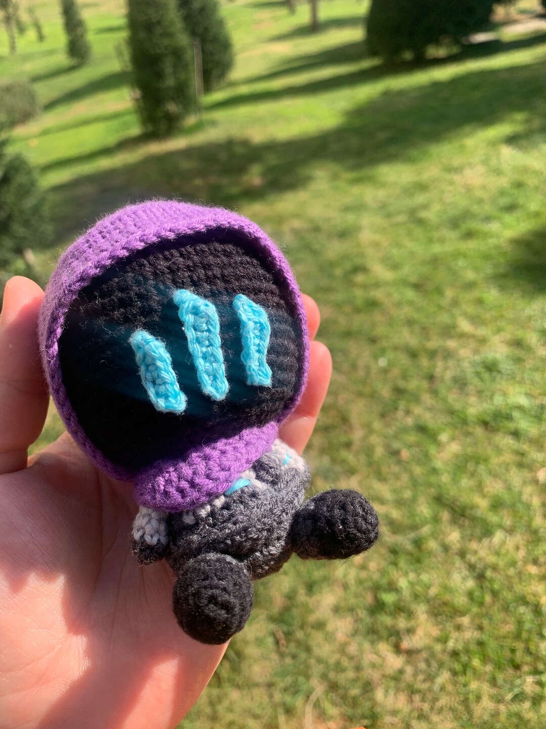 Handmade Omen Crochet Doll: Valorant Agent Gamer Gift (4 Inches) - Etsy