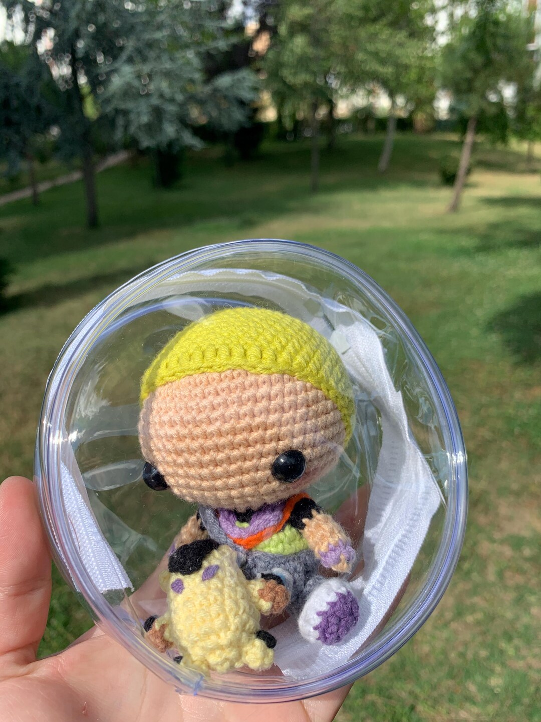 Handmade Gekko Amigurumi Doll - Mini Valorant Agent Crochet Figure (10 ...