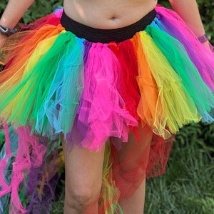 Rainbow Tail Tutus W/ Ribbon Closure - Etsy