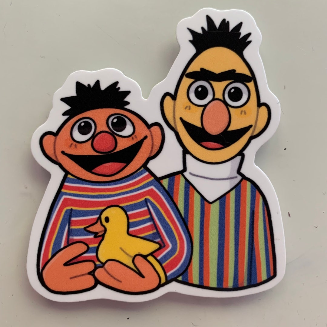 Bert and Ernie Sticker - Etsy