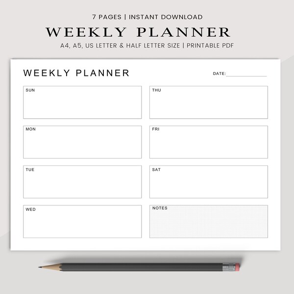 Weekly Schedule - Etsy