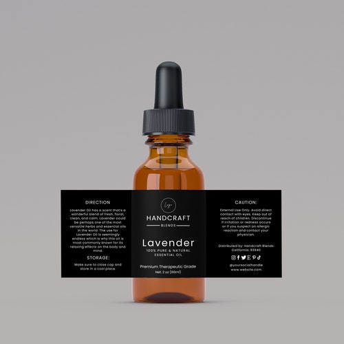 Editable Product Label Custom Label Template Stylish Dropper - Etsy