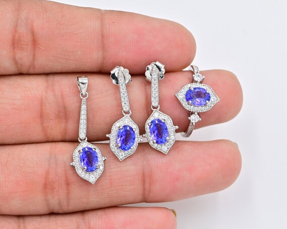 Tanzanite jewellery sets store