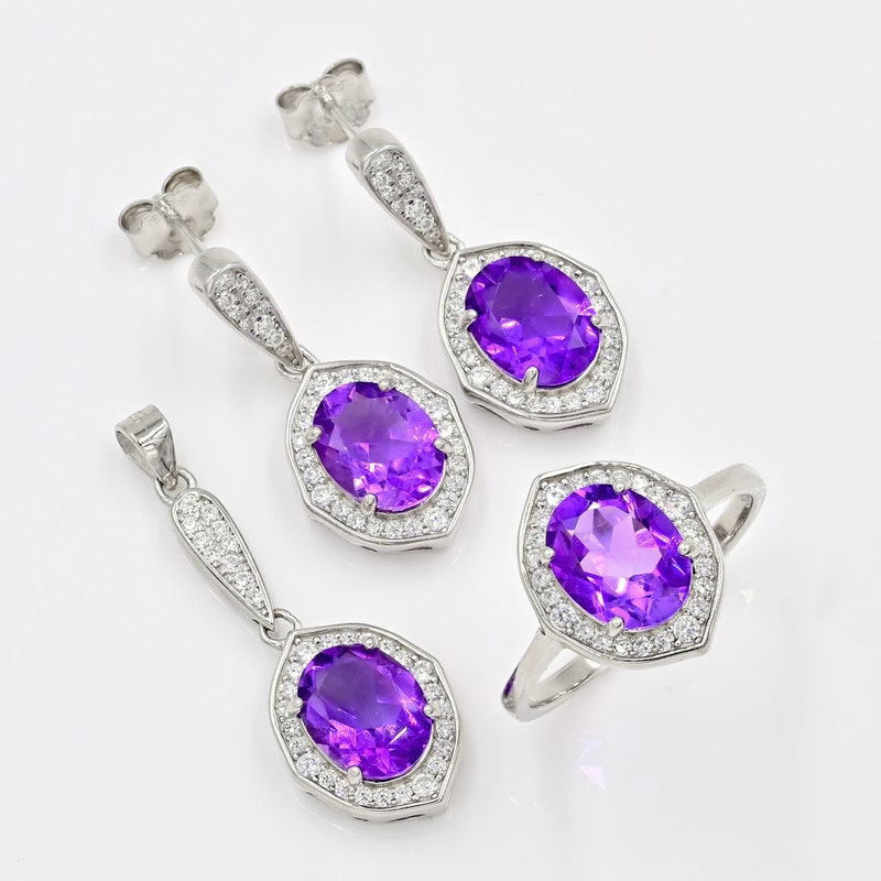 Amethyst Jewelry - Etsy