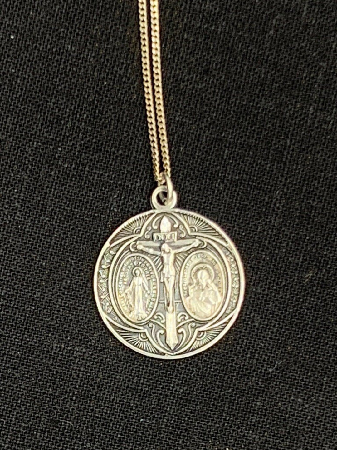 Sterling Round Pardon 3 Way Medal - Etsy