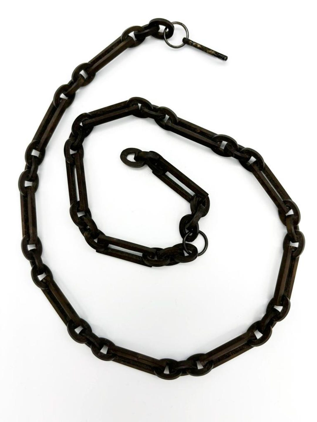 Gutta Percha Mens Watch Chain - Etsy