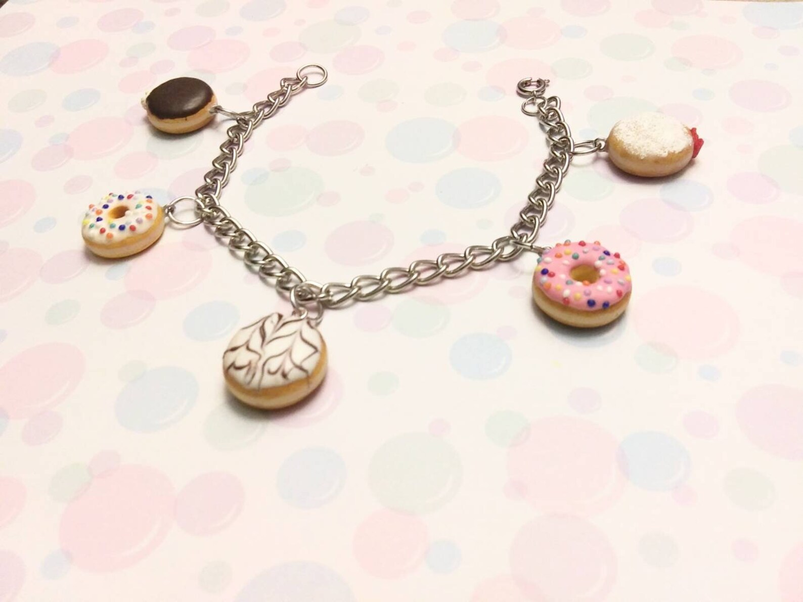 Donut Bracelet, Polymerclay - Etsy