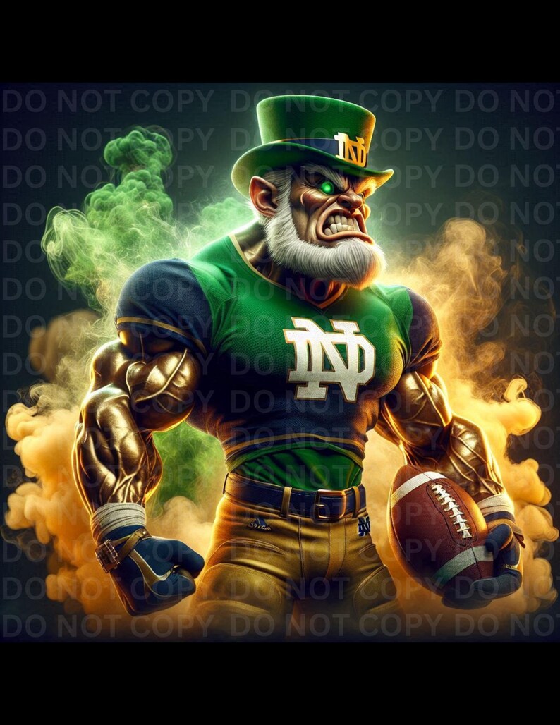 Notre Dame Football PNG Fighting Irish PNG Design Notre Dame Mascot for ...