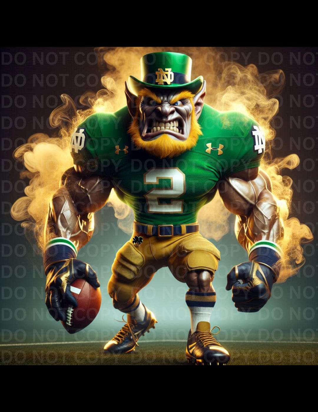 Notre Dame Football PNG Fighting Irish PNG Design Notre Dame Mascot for ...