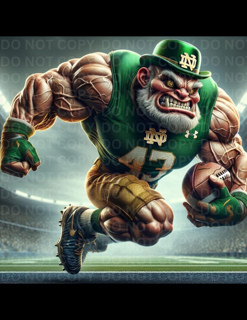 Notre Dame Football PNG Fighting Irish PNG Design Notre Dame Mascot for ...