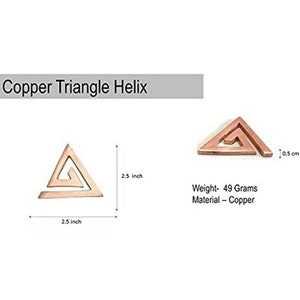 Copper Triangle Helix Vastu Helix Triangle Shape Energy Home Office ...