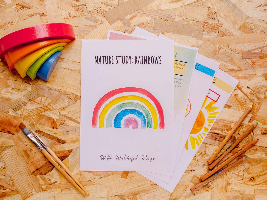 Rainbows Printable Journal for Homeschool Learning, Educational Digital ...