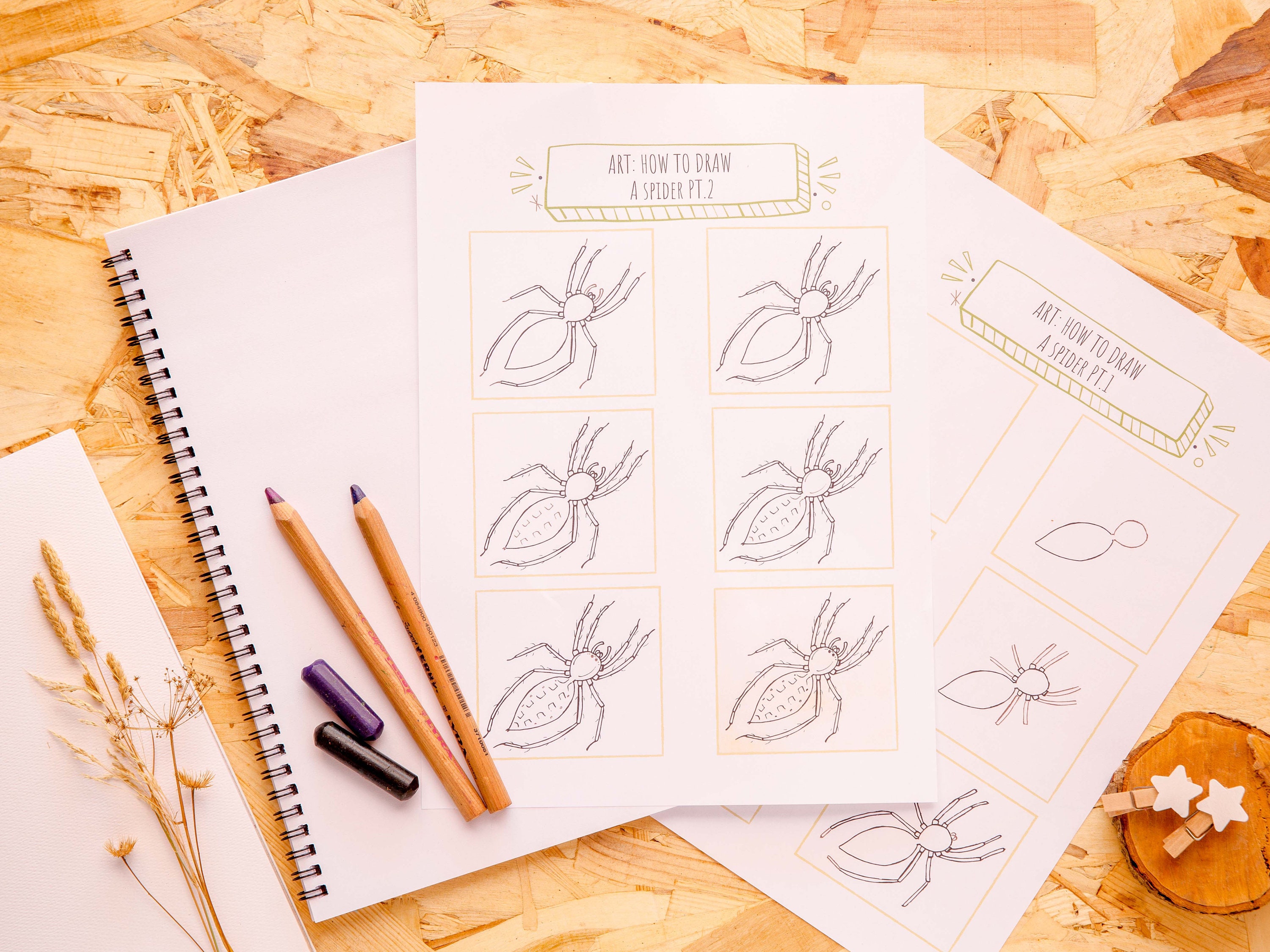 Spiders Journal for Kids, Digital Download, Waldorf Journal to Print at ...