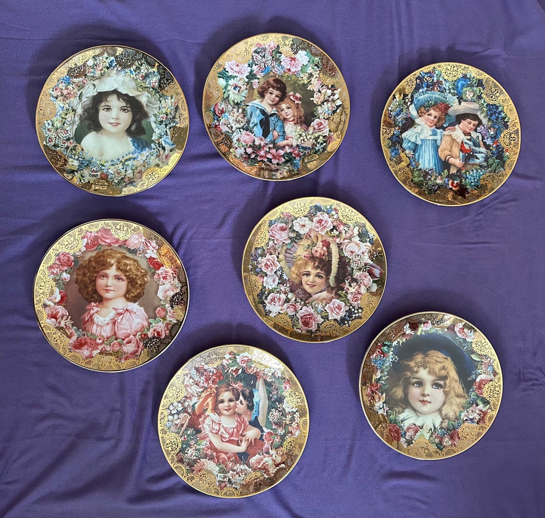 The Hamilton Collection Romantic Victorian Keepsakes Plate Collection ...
