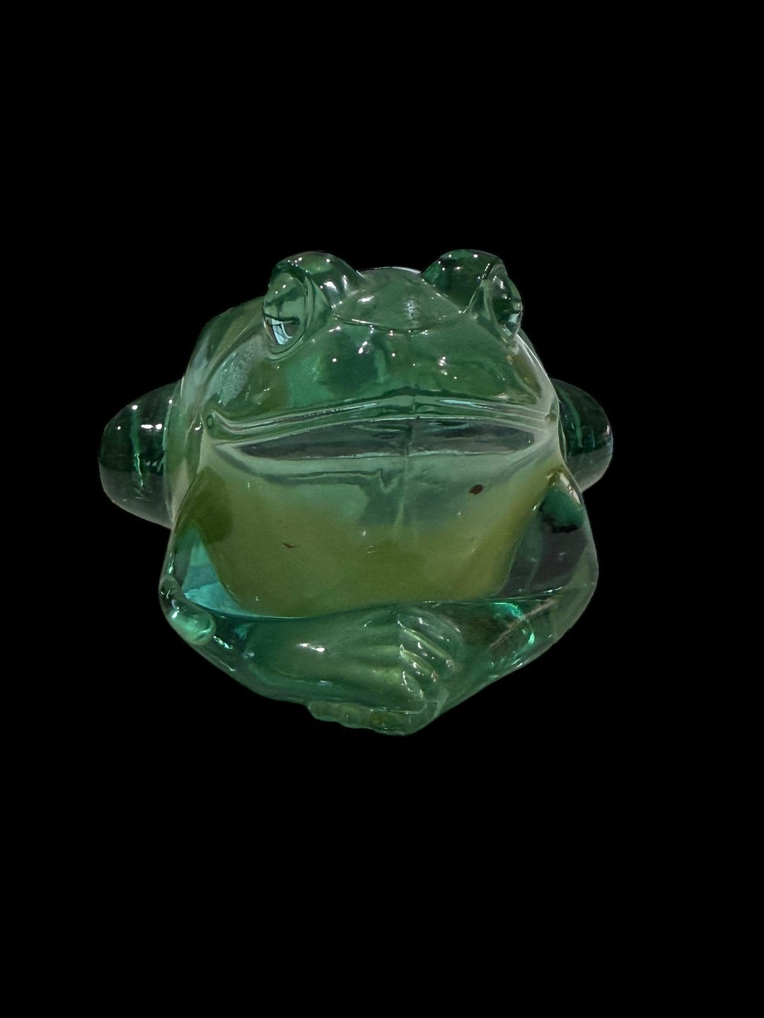 Vintage Indiana Glass Spanish Green Frog Votive Candle Holder Heavy - Etsy