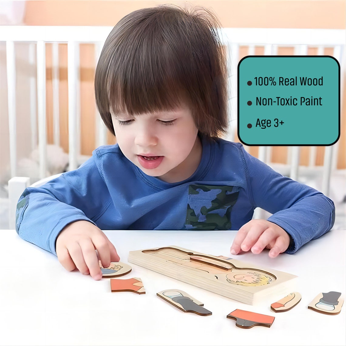 HIGH FIVE 29 Piece Boys Anatomy Play Set Wooden Body Puzzle - Etsy