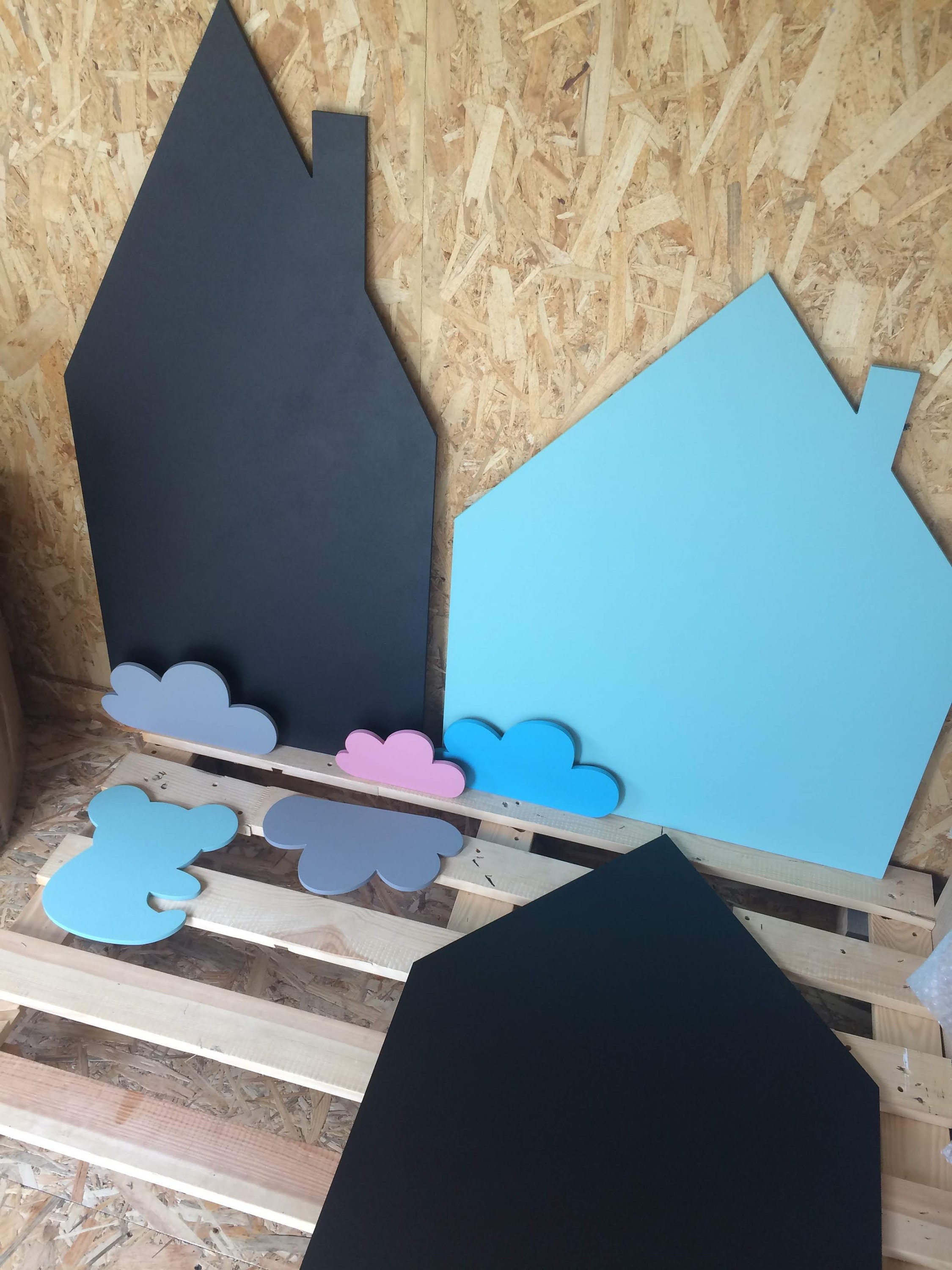 HOUSE Board With a Chimney - Etsy