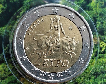 Coin 2 Euro Greece 2002 With 'S' helsinki Finland - Etsy