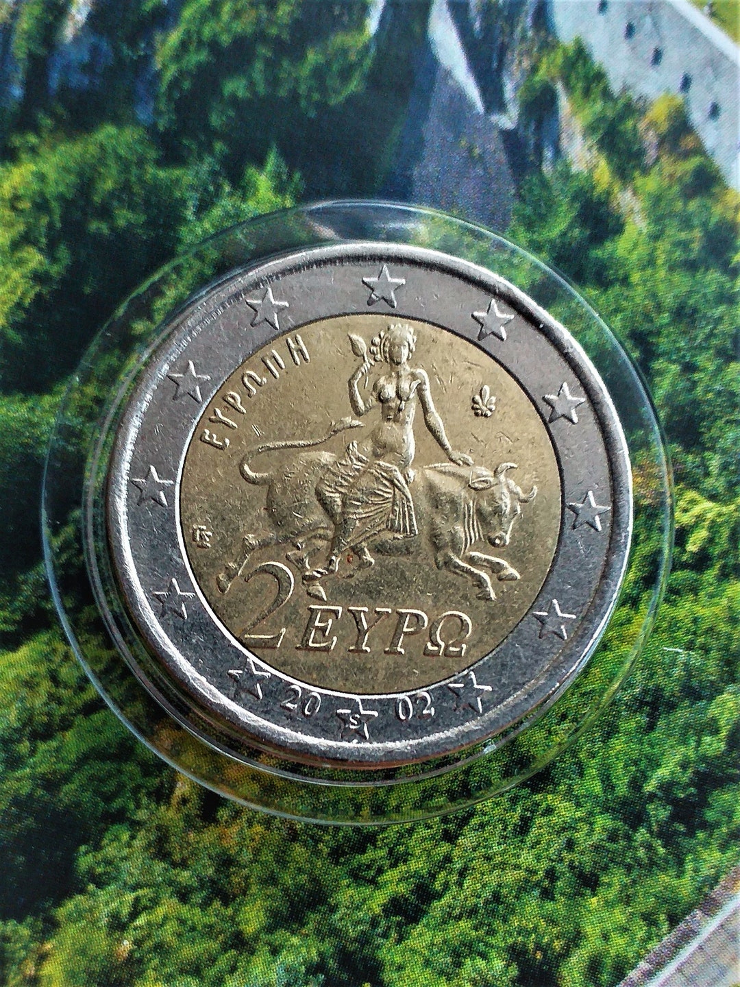 Zeldzame Griekse 2 Euromunt uit 2002 met fouten. Finse Munt - Etsy ...