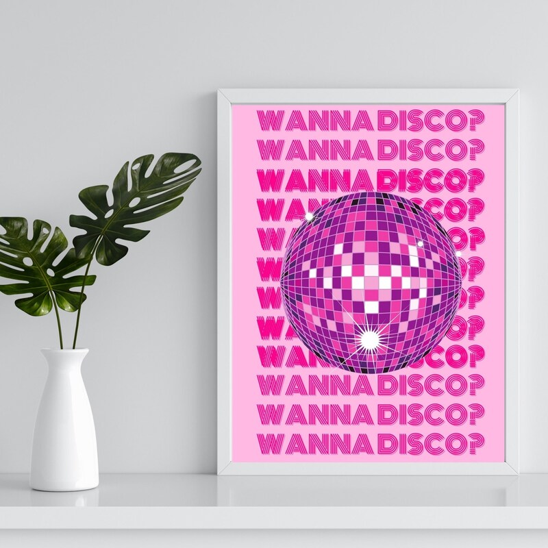 Pink Wall Art - Etsy UK