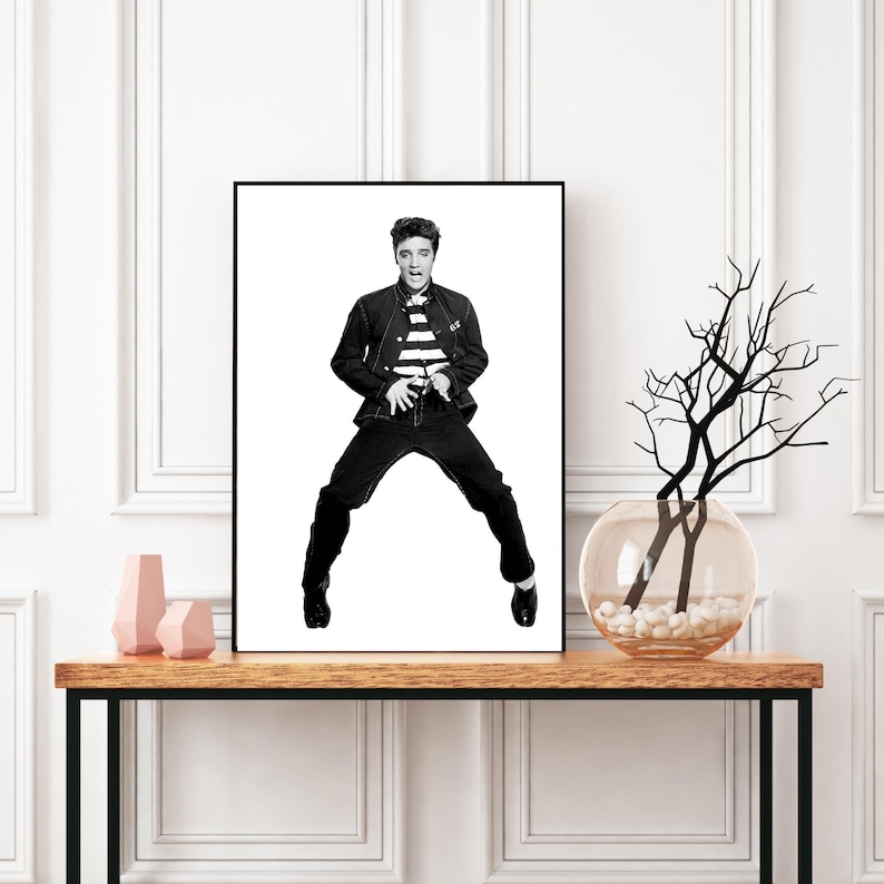 Elvis Poster Elvis Print Elvis Presley Poster Trendy Wall - Etsy