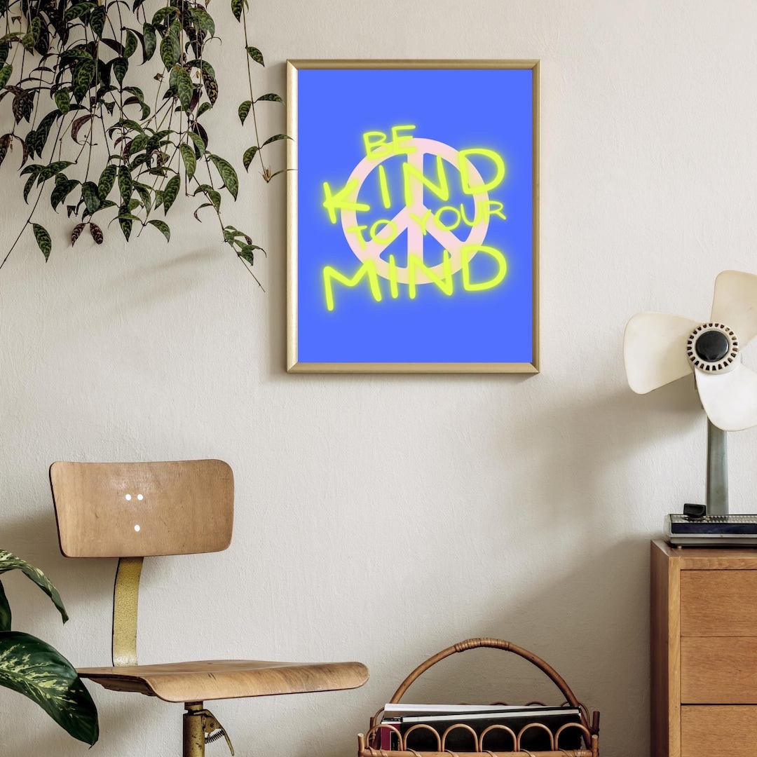 Maximalist Wall Art, Extra Large Wall Art, Word Art Poster, Trendy ...