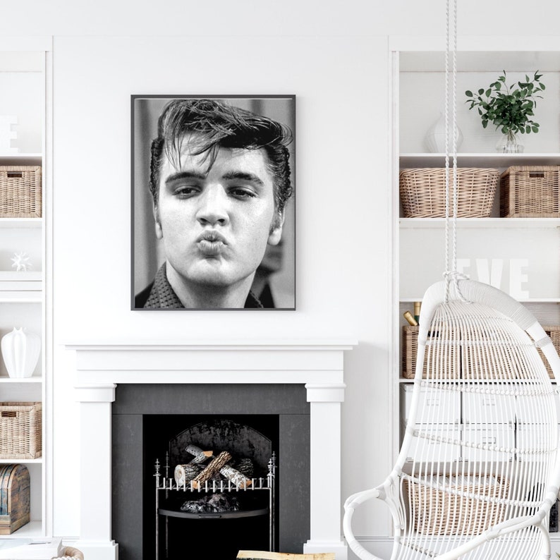 Elvis Poster, Elvis Print, Elvis Presley Poster, Trendy Wall Art, Retro ...