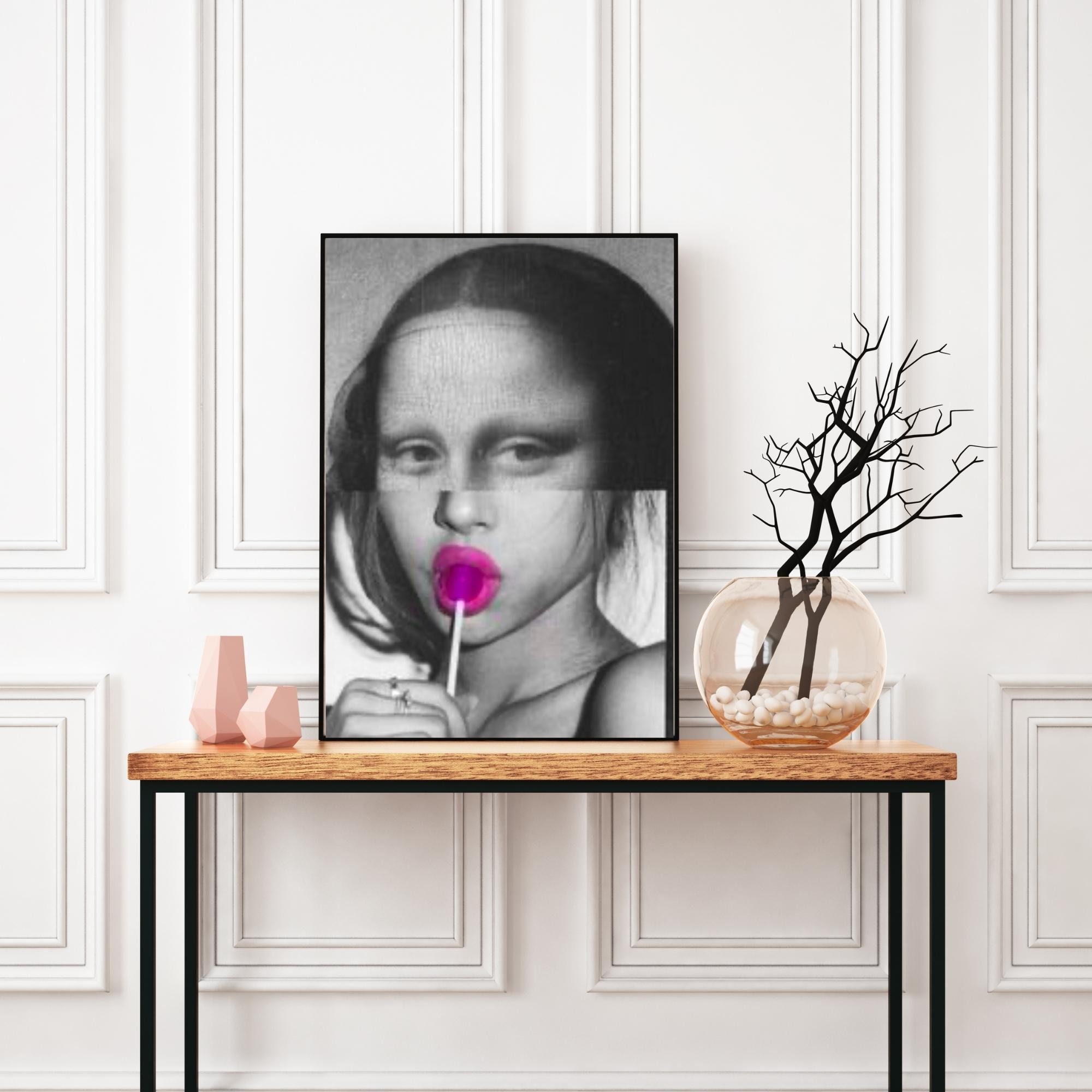 Mona Lisa Lollipop Poster Maximalist Wall Art Trendy Wall - Etsy Australia