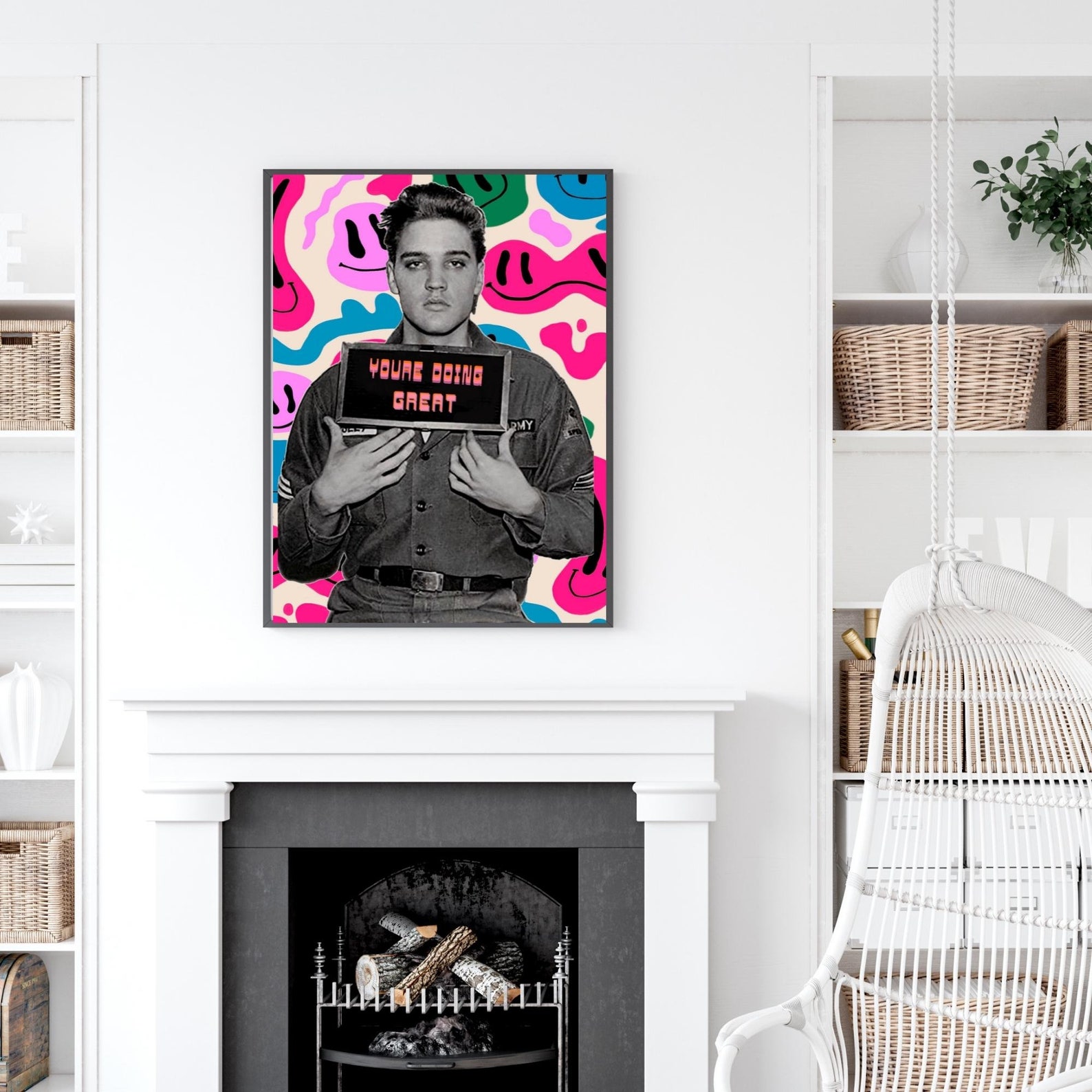 Elvis Poster, Elvis Print, Elvis Presley Poster, Trendy Wall Art, Funky ...