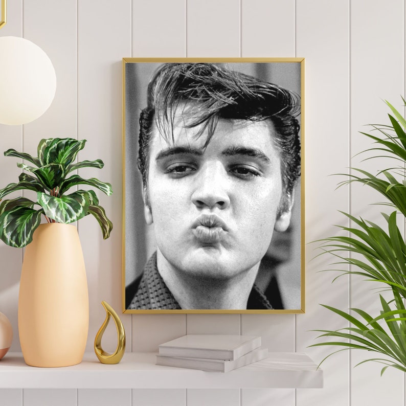 Elvis Poster, Elvis Print, Elvis Presley Poster, Trendy Wall Art, Retro ...