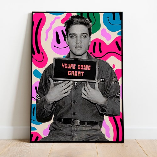 Elvis Poster Elvis Print Elvis Presley Poster Trendy Wall - Etsy