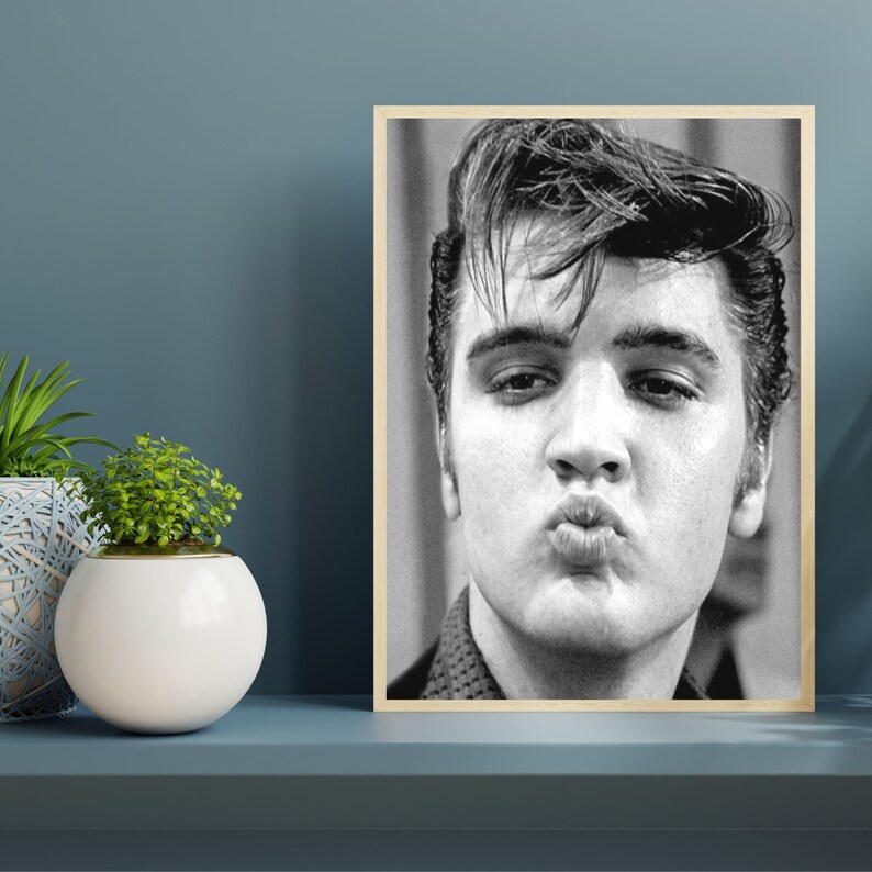 Elvis Poster Elvis Print Elvis Presley Poster Trendy Wall - Etsy