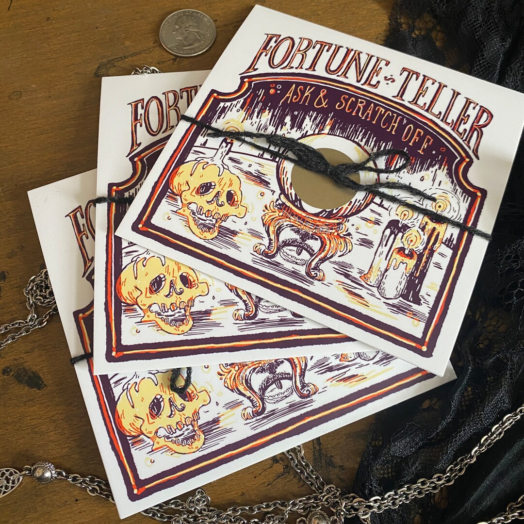 Fortune Teller Scratch off Fortune Card Pack - Etsy