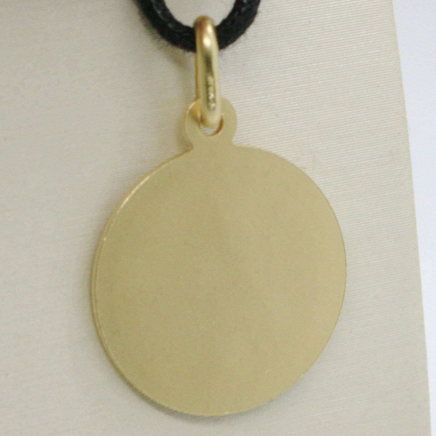 Solid 18k Yellow Gold Saint Michael Archangel 17 Mm Very Detailed Medal ...