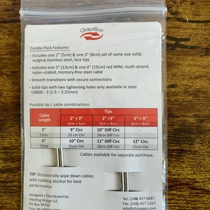 Chiaogoo - 2" & 3" TWIST Short Combo Pack - Interchangeable Needle Tips ...