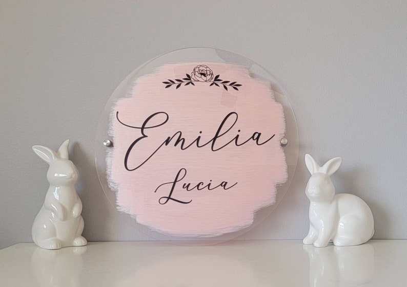 Acrylic Baby Nursery Sign - Etsy