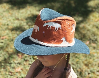 Adult Cowboy Hat Sewing Pattern - Etsy