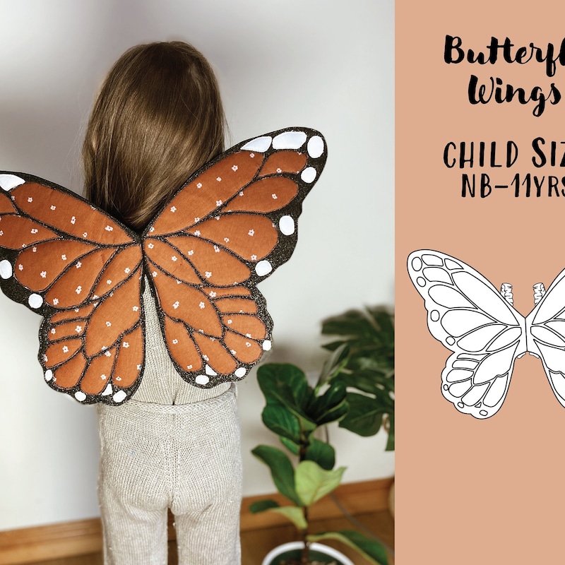 Sewn Fairy Wings Kids - Etsy
