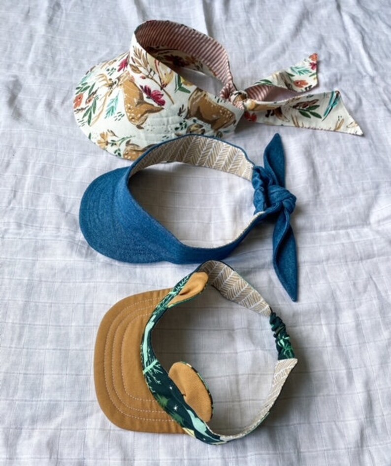 Bisou Sun Visor Hat PDF Sewing Pattern Tutorial, Sizes Nb-adult, Sunhat ...