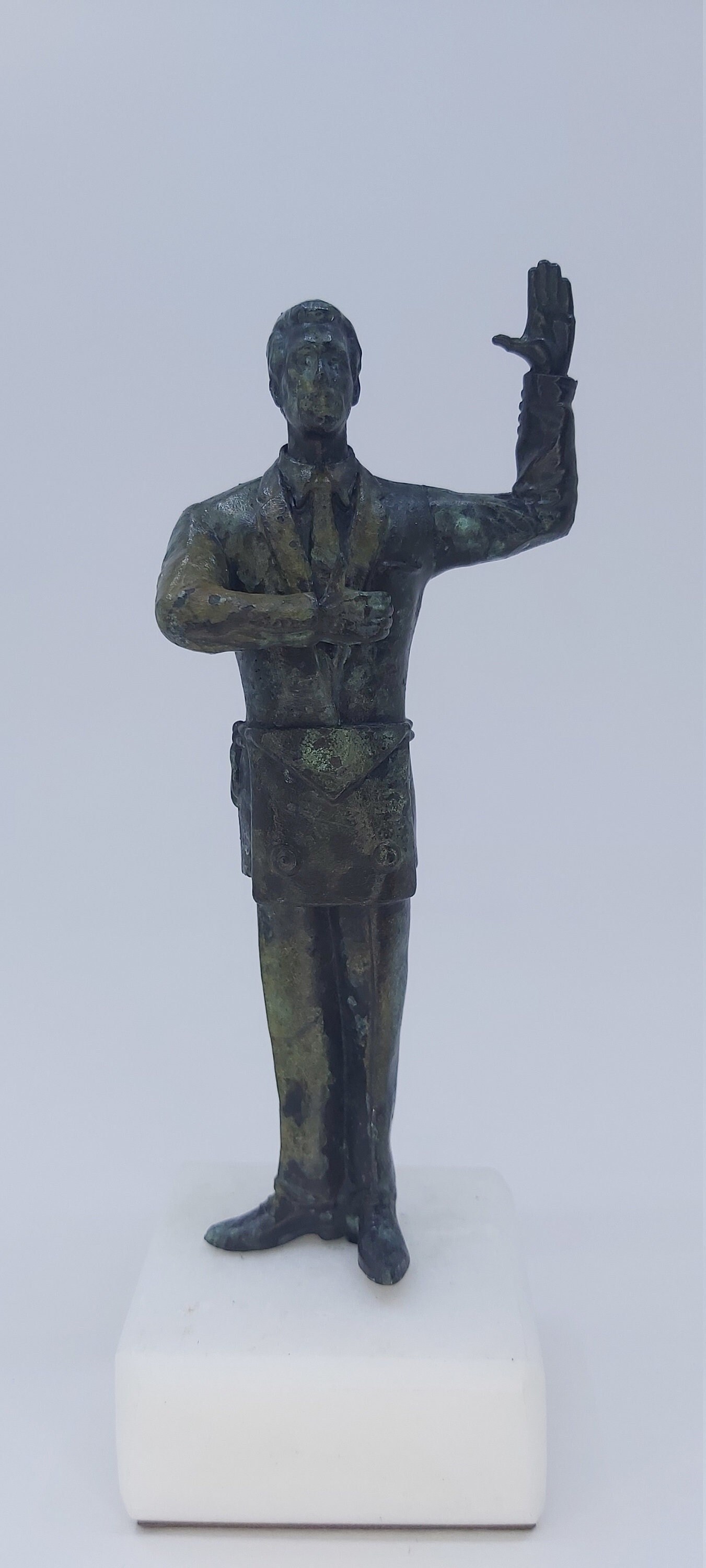 2nd Degree Masonic Statue Old Bronze Fellow Craft - Etsy