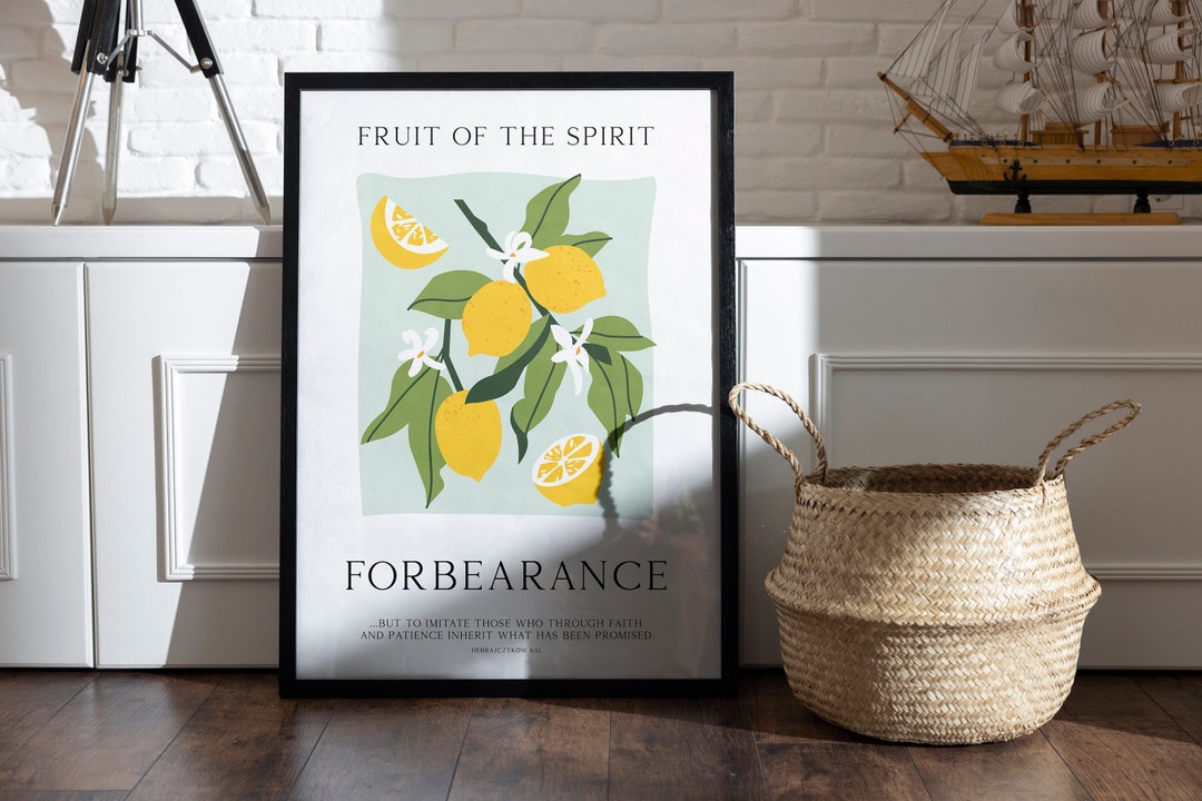 Fruit of the Spirit | Christian Wall Art | FORBEARANCE | Digital Prints ...