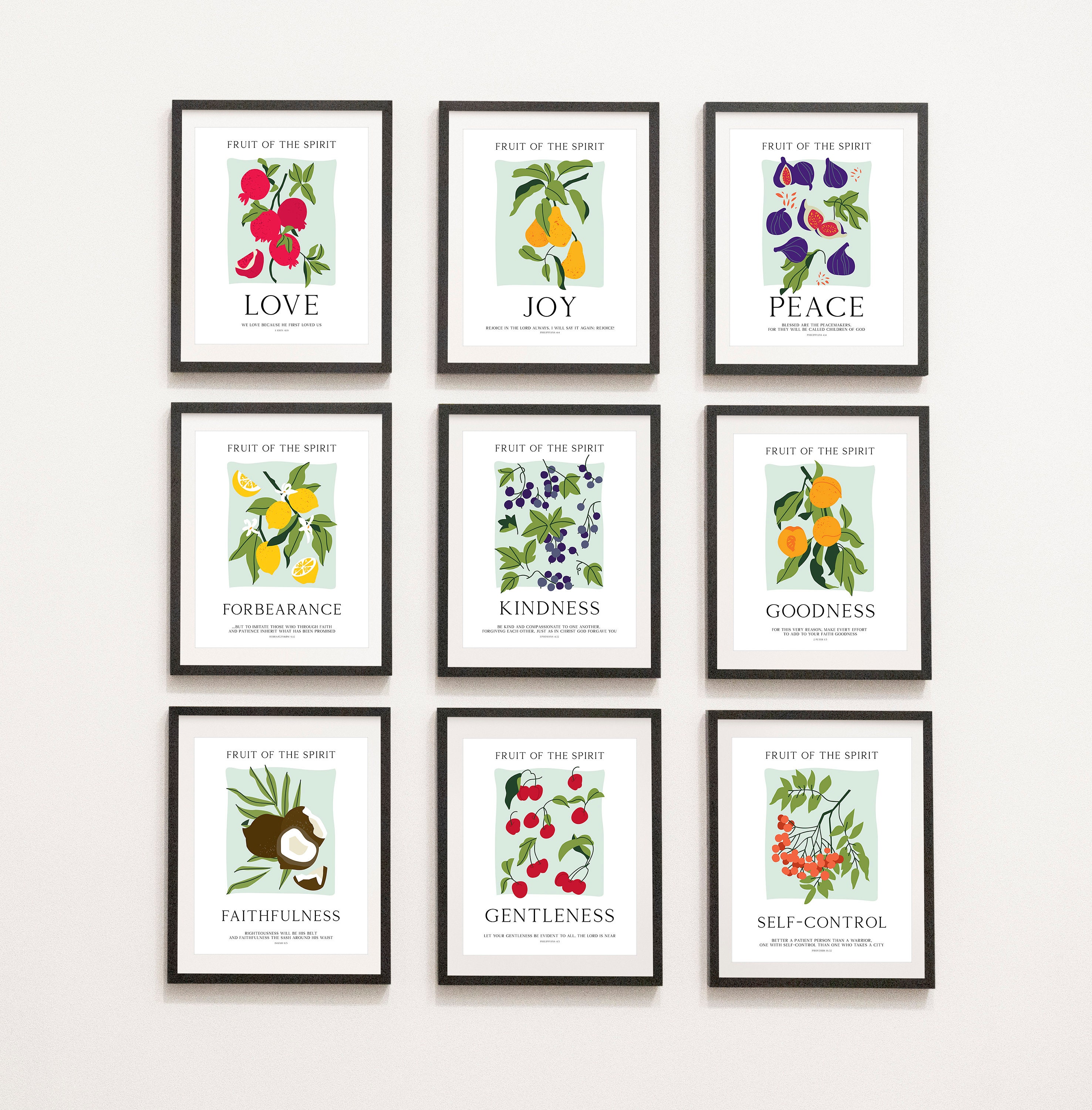 Fruit of the Spirit | Christian Wall Art | Love | Digital Prints | Wall ...