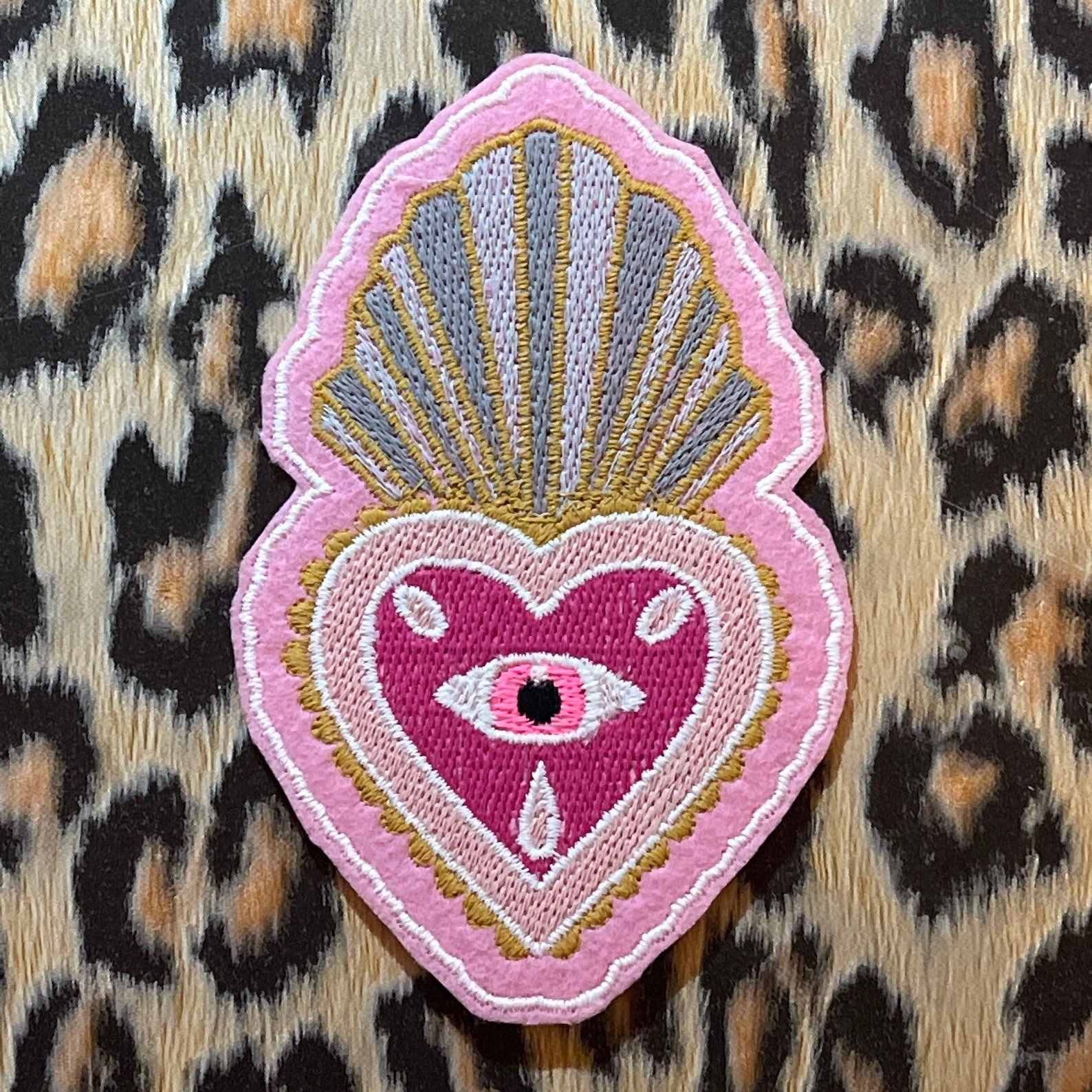 Cuore Sacro Sacred Heart Toppa Patch Ricamata Termoadesiva - Etsy