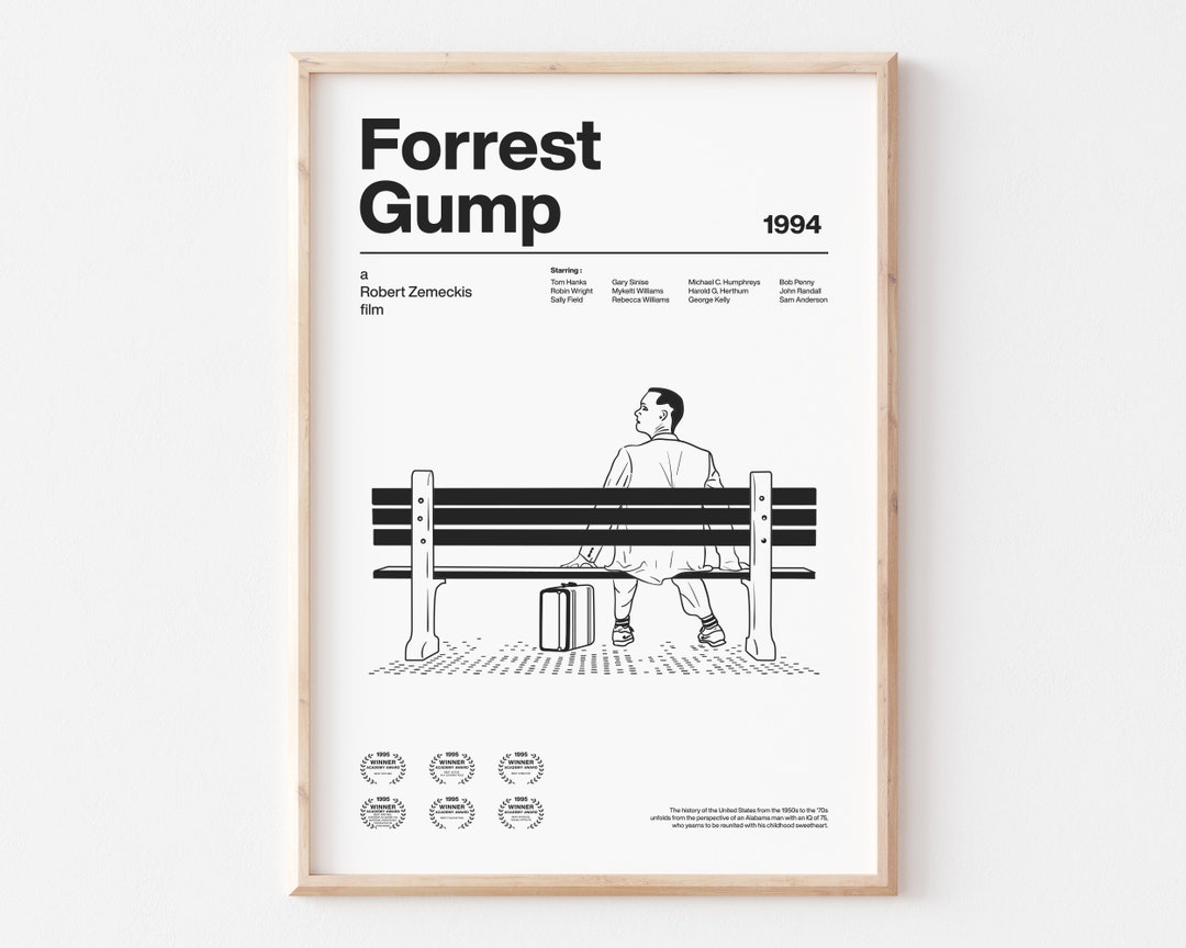 MP04/ Forrest Gump Poster, Forrest Gump Print, Movie Poster With ...