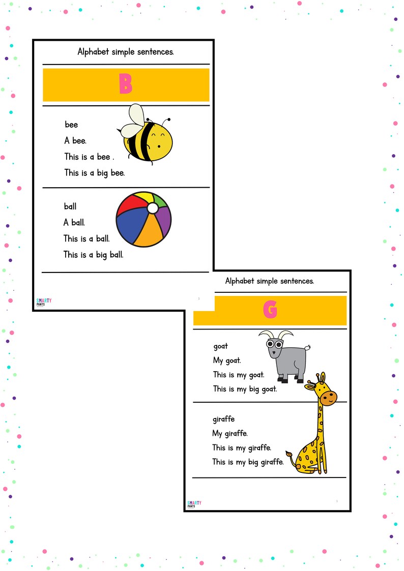 Printable Simple Sentences Phonics Worksheets | Early Reading Practice ...