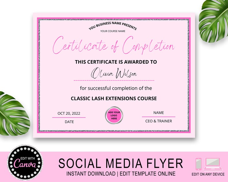 Free certificates of completion templates for indesign - vtpoliz