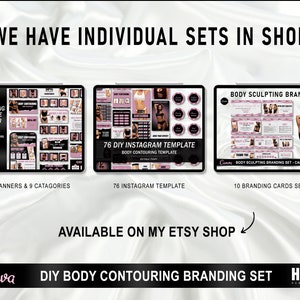 Body Contouring Branding Set Template, Body Contouring Website Banner ...