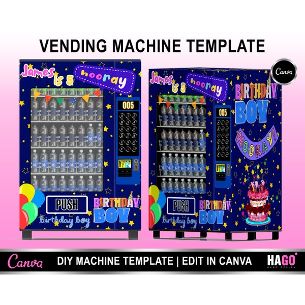 Vending Machine Template Editable - Etsy